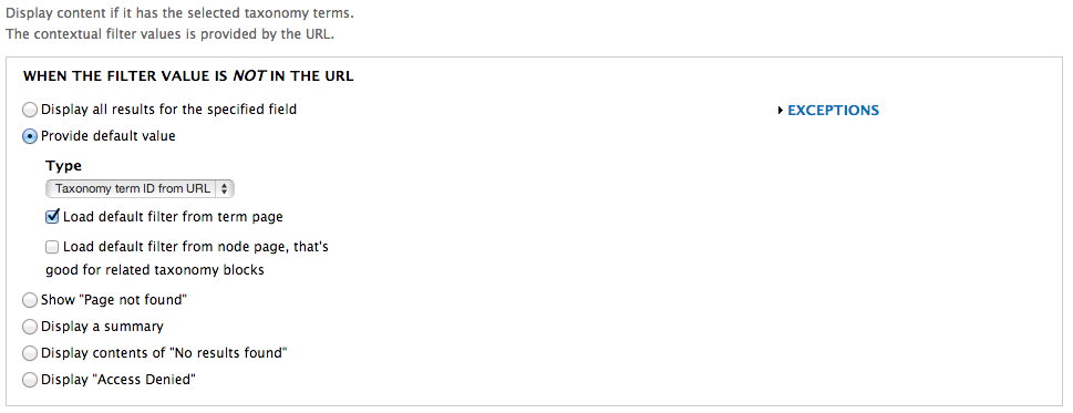 Drupal Views Using Contextual Filters With Multiple Taxonomy Vocabularies Paralleldevs